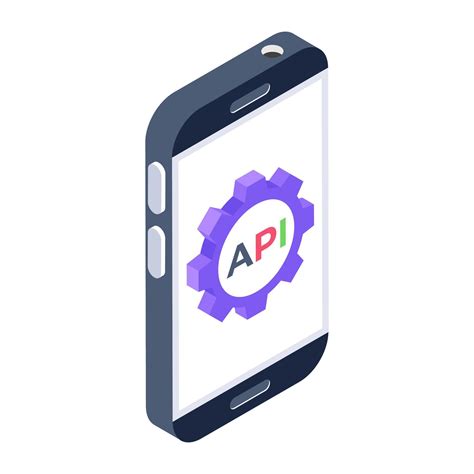 Icon Of Application Programming Interface Api Interface In Isometric Style Vector Art