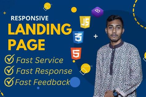 I Will Create Responsive Lading Page Website Using Html Css Bootstrap