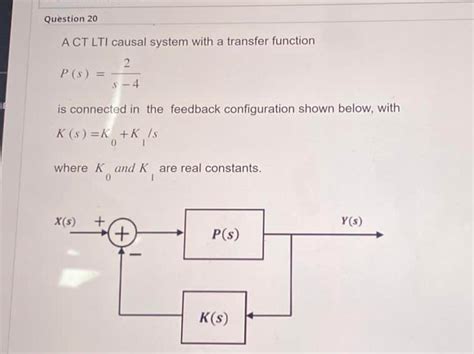 Solved A CT LTI Causal System With A Transfer Function Chegg
