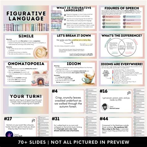 Figurative Language Presentation And Guided Notes Teach And Practice