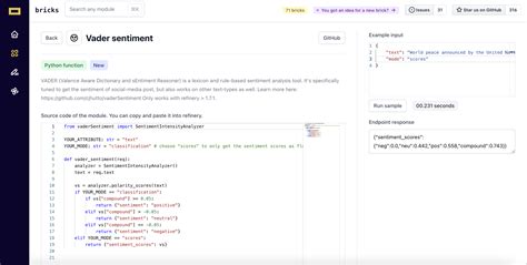 Module Vader Sentiment Classification · Issue 157 · Code Kern Ai