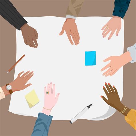 Illustration Of Brainstorming Teamwork Vector Premium Vector Rawpixel