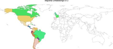 Geographic Visualization Of Regional Embeddings The 3d Umap Projection Download Scientific