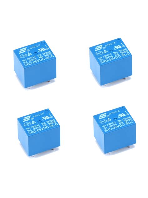 Электромагнитное реле 5В 10А Srd 05vdc Sl C