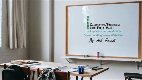 Lookup Value Return Multiple Corresponding Values With Filter Youtube