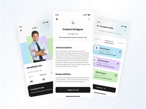 Job Finding App Design Behance