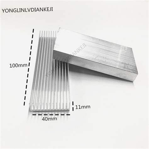 알루미늄 방열 핀 냉각 방열판 4011 100mm Led 전력 트랜지스터 전기 라디에이터 칩 컴퓨터 구성요소
