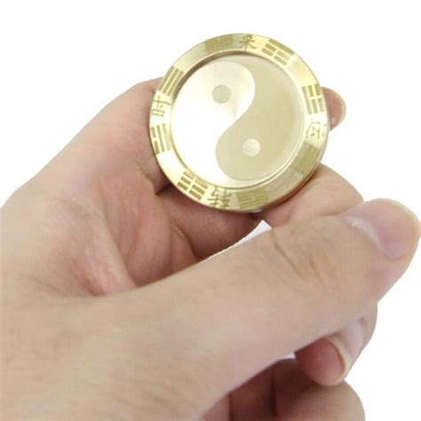 성인용 행운의 촉각 동전 슬라이더 클리커 Edc 금속 피짓 장난감 불안 어린이 즐거운 기분 스트레스 태극권 Aliexpress