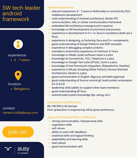 Randstad Digital India On Linkedin Techlead Java Androidframework Android Itjobs