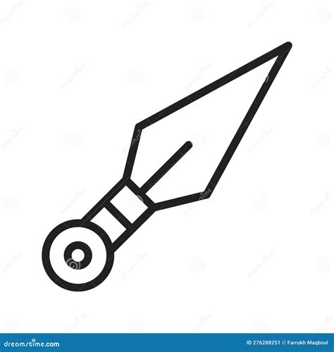 Kunai Icon Vector Image Suitable For Mobile Apps Web Apps And Print