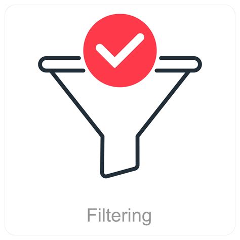 Filtering And Funnel Icon Concept Vector Art At Vecteezy