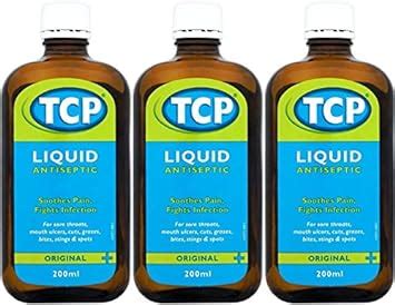 TCP Antiseptic Liquid 200ml X 3 Packs Amazon Co Uk Health Personal Care