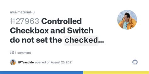 Controlled Checkbox And Switch Do Not Set The `checked` Property On The