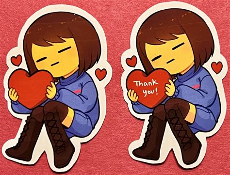 Undertale Frisk Papyrus Sans Stickers Etsy