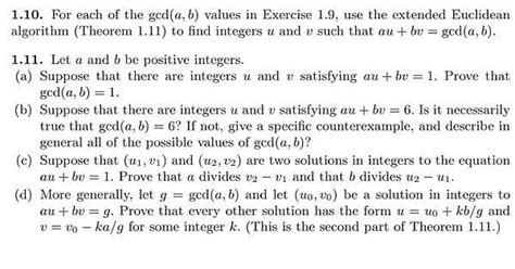 Mathematical Cryptography Problemcan Anyone Help Me With Exercise 111 Im Having Trouble