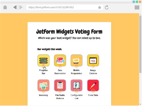 Image Checkboxes Form Widgets Jotform