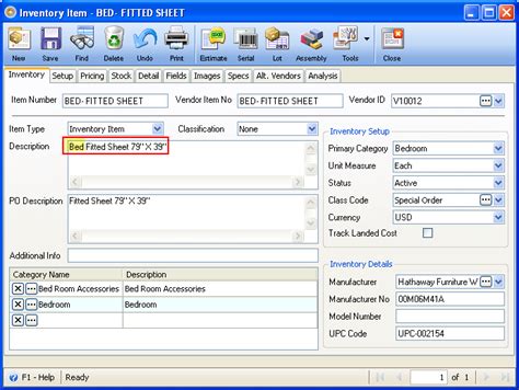 sales rules on update inventory item fields