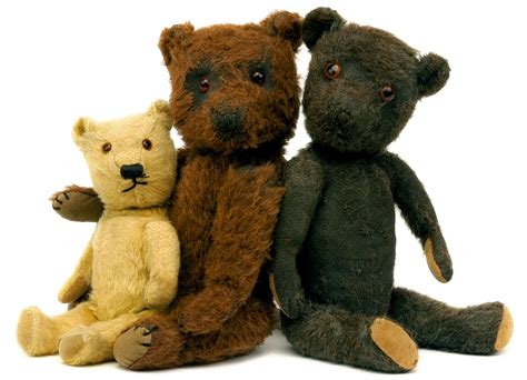 Vintage Chiltern Bears Blond Brown And Black
