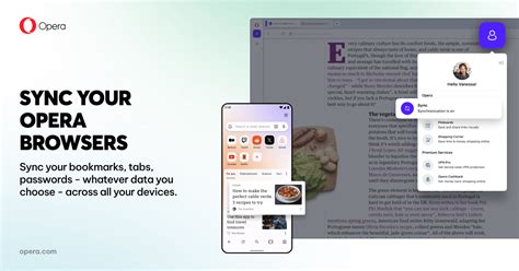 Sync Browsing Data In The Opera Browser Opera