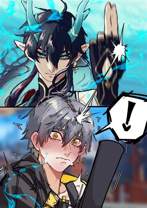 Pin De Зизи En Caelus X Dan Heng Personajes De Terror Personajes De Anime Dibujos Animados
