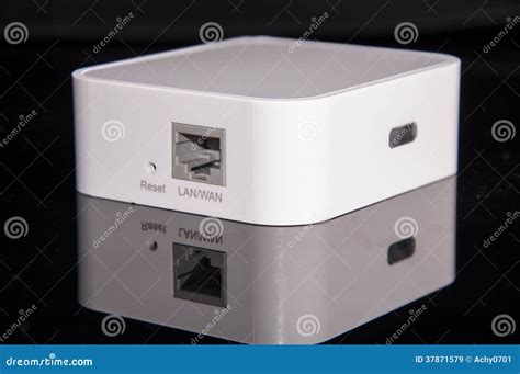 Mini Wireless Router Stock Image Image Of Computer Network 37871579