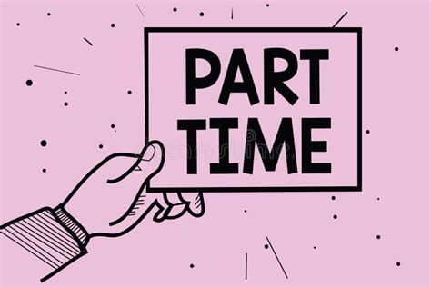 Word Writing Text Part Time Business Concept For A Work Or Job That Is
