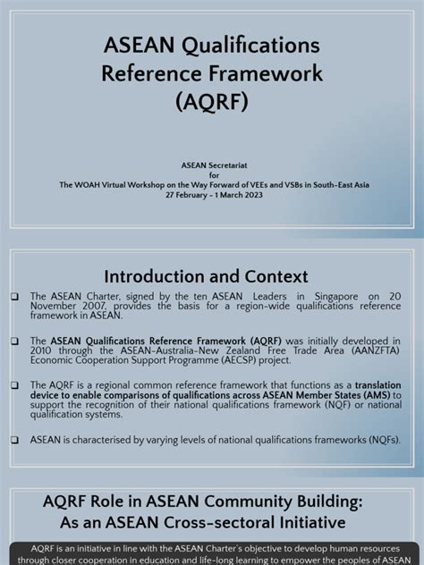 Asean Qualifications Standars Pdf Asean Free Trade Area Knowledge