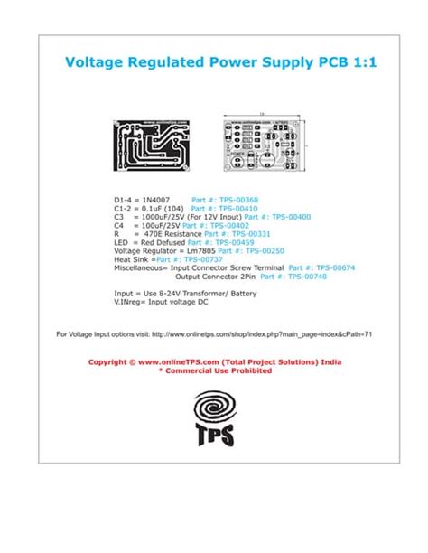 5 V Regulated Power Supply Pcb Pdf