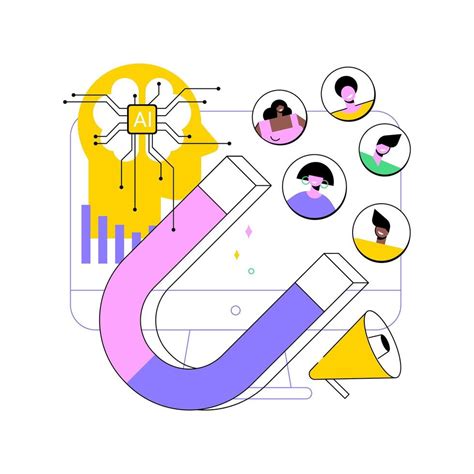 Ai Driven Customer Engagement Analytics Abstract Concept Illustration