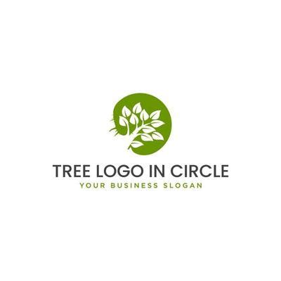 Circle Tree Logo Vector Art Icons And Graphics For Free Download
