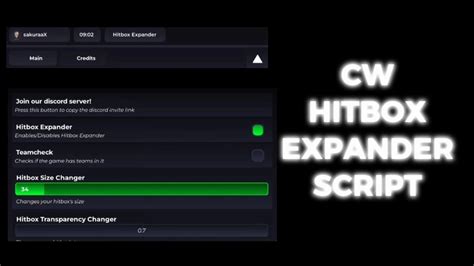 CW HITBOX EXPANDER SCRIPT ADJUSTABLE YouTube