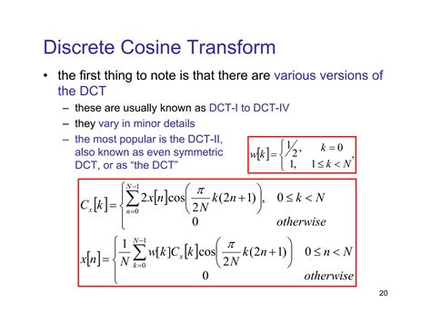 Discrete Time Cosine Transform Dct Signal Processing Pdf
