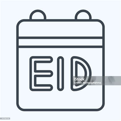 아이콘 달력 이드 알 피트르 기호와 관련이 있습니다 무슬림 라마단 간단한 그림 개념에 대한 스톡 벡터 아트 및 기타 이미지 개념 개념과 주제 그래픽 사용자 인터페이스