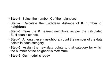K Nearest Neighbor Classify By Closest Training Points Ppt