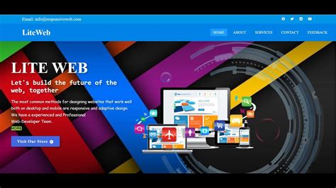 Responsive Bootstrap Html Css And Js Website Animation Website Web