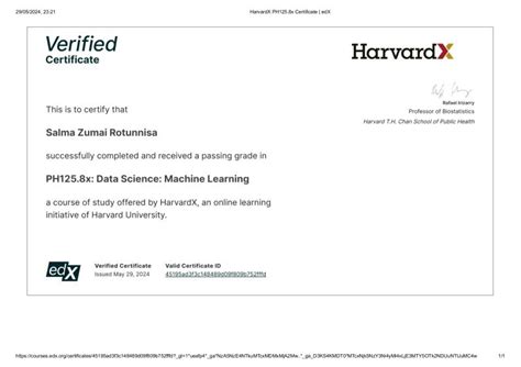 Salma Zumai R On Linkedin Datascience Machinelearning Python Harvarduniversity