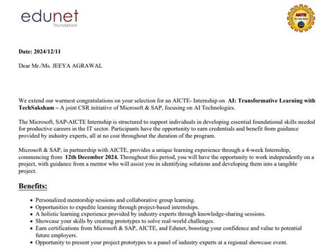 jeeya agrawal on linkedin ai innovation aiinternship techsaksham
