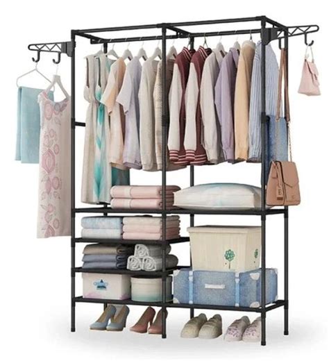Вішалка стійка для одягу 160x112x46см Simple Coat Rack Double Row ціна 515 ₴ купити на Prom