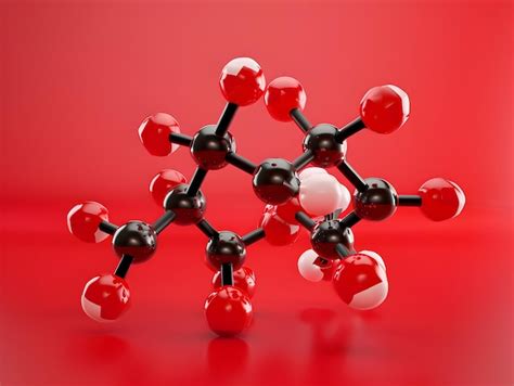 분자 또는 원자 분자 구조 구조적 화학 공식 프리미엄 Ai 생성 이미지
