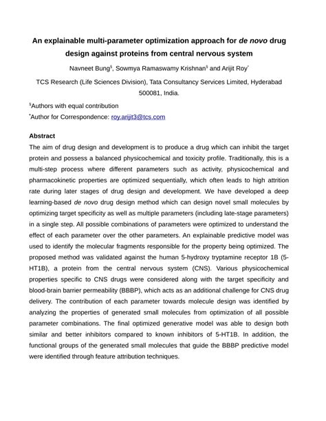 Pdf An Explainable Multi Parameter Optimization Approach For De Novo