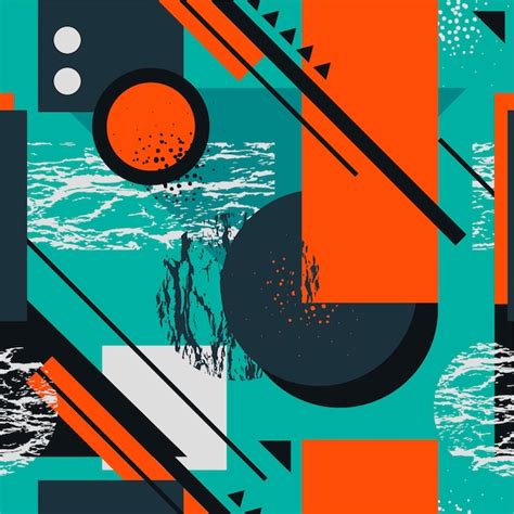 Premium Vector Abstract Geometric Seamless Pattern