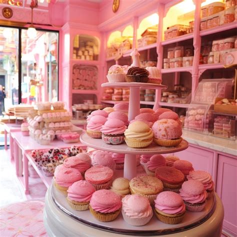 Pink Princess Bakery Premium Ai Generated Image