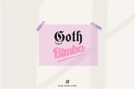 Goth Bimbo Barbie Pink Print Etsy