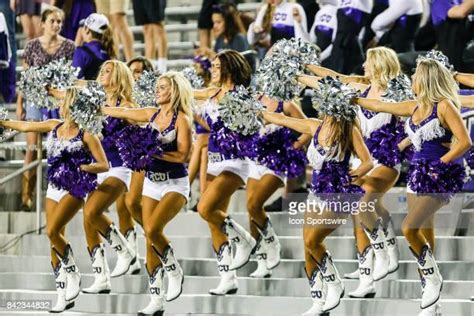 Tcu Cheerleaders Photos And Premium High Res Pictures Getty Images