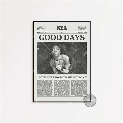 Poster Sza Poster Good Days Poster Ctrl Poster Sza Tracklist Album