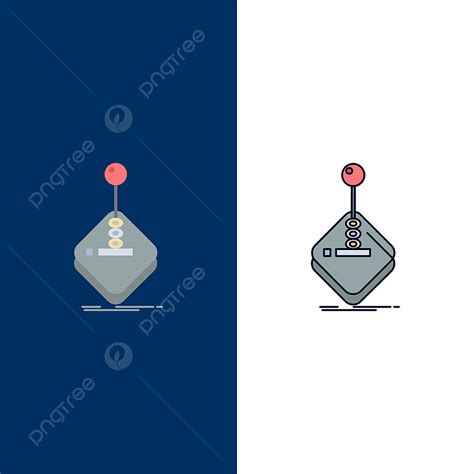 Game Joystick Clipart Vector Arcade Game Gaming Joystick Stick Flat Color Icon Vector Game