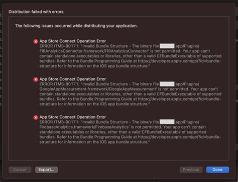 Unable To Upload To Asc With Spm Error Itms 90171 Invalid Bundle