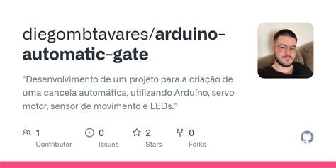 Github Diegombtavaresarduino Automatic Gate Desenvolvimento De Um