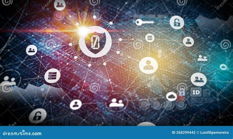 Zero Trust Architecture And Zero Trust Network Architecture Conceptual Illustration Stock