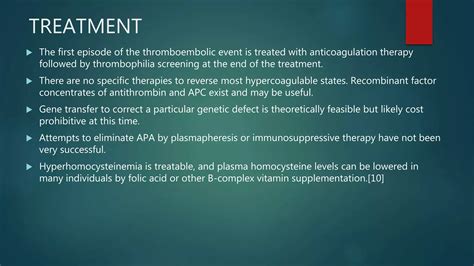 The Hypercoagulable States In Anaesthesia Pptx
